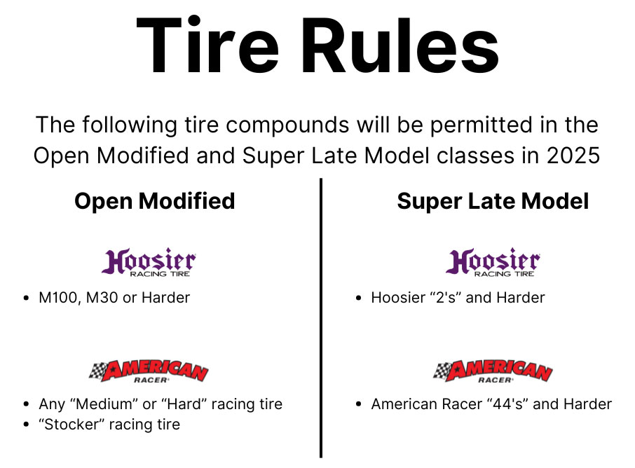 Stateline Speedway - Busti, NY - Stateline Speedway Tire Compound Rules