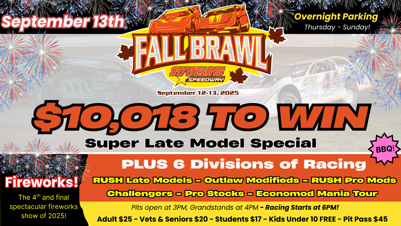 Stateline Speedway - Busti, NY - 2025 Schedule