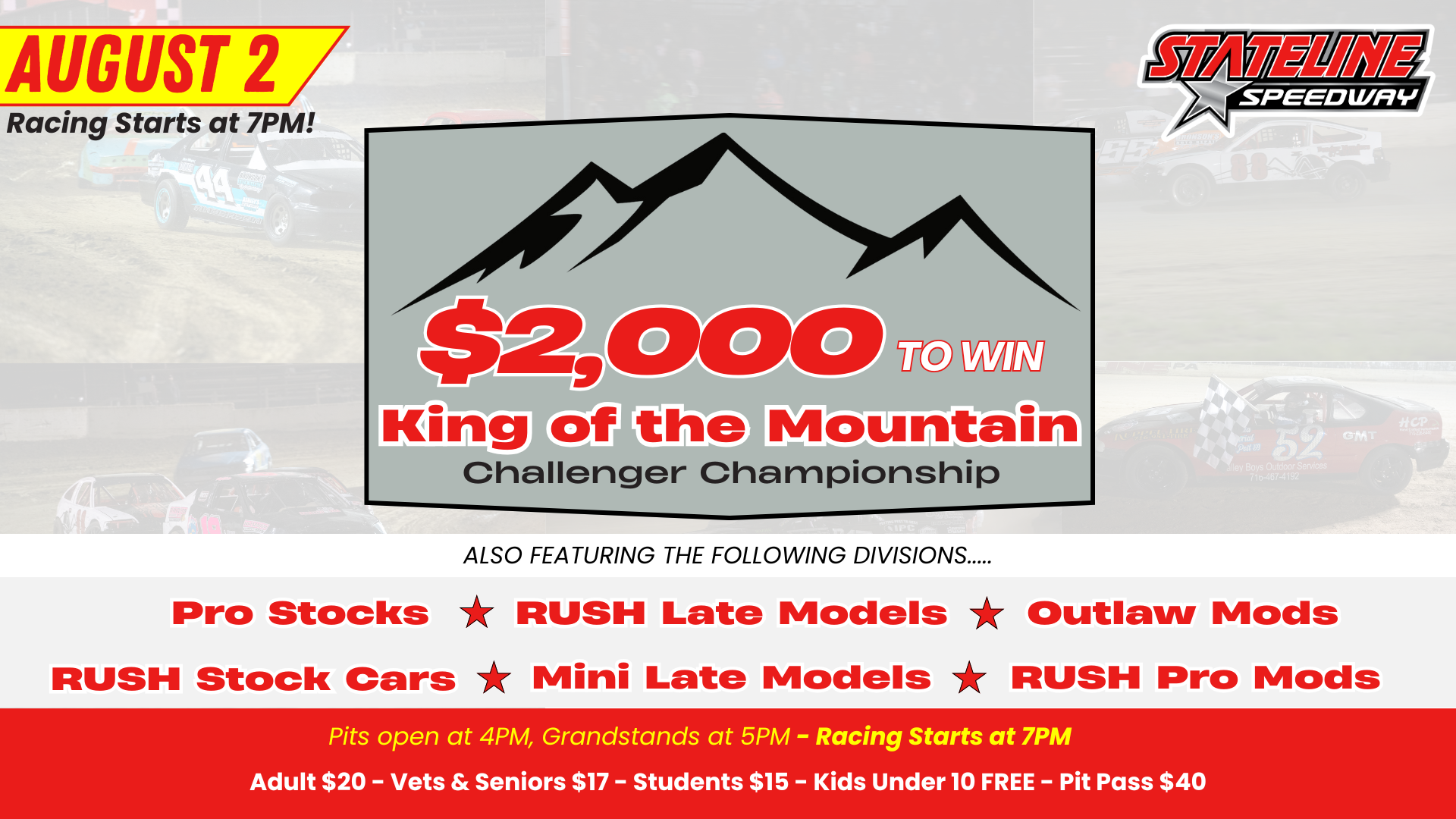 Stateline Speedway - Busti, NY - 2025 Schedule