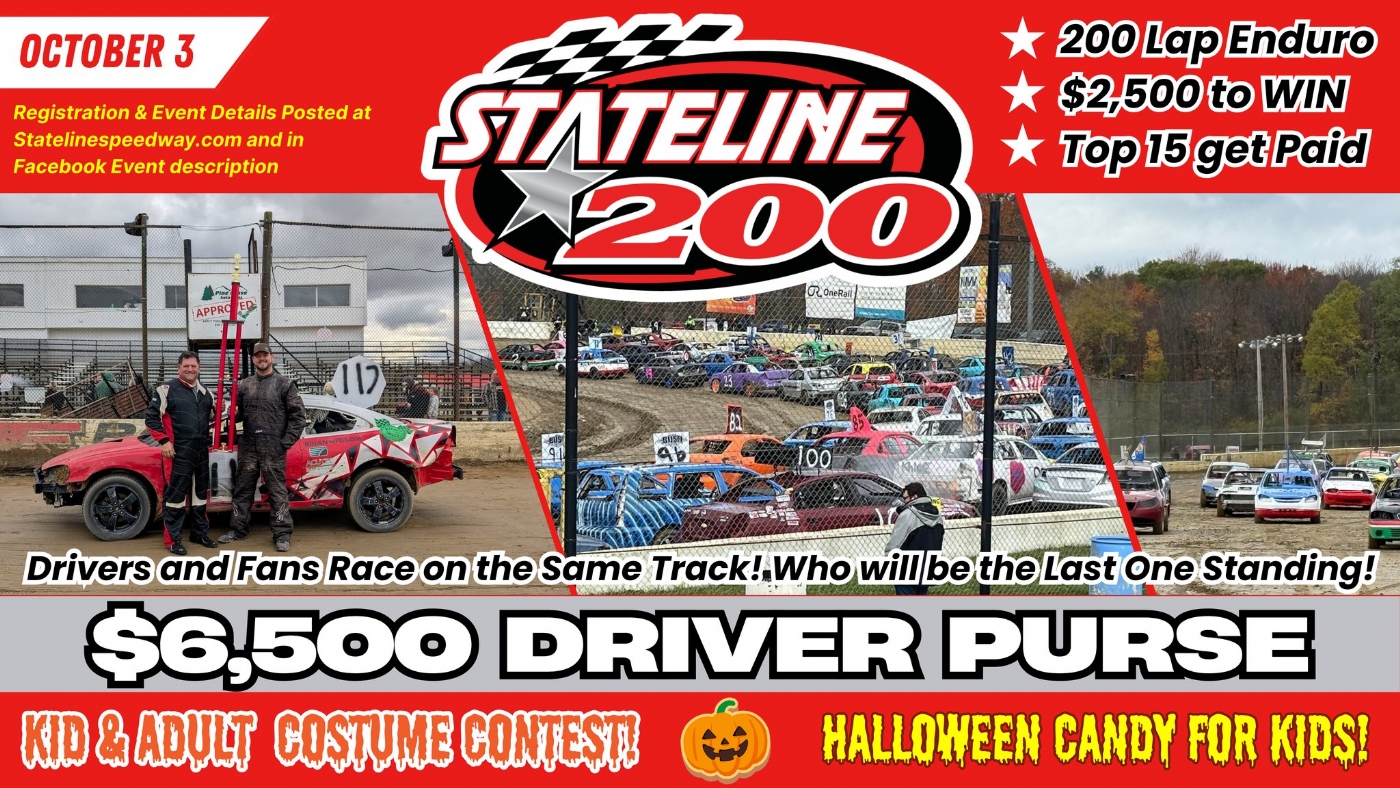 Stateline Speedway - Busti, NY - Schedule